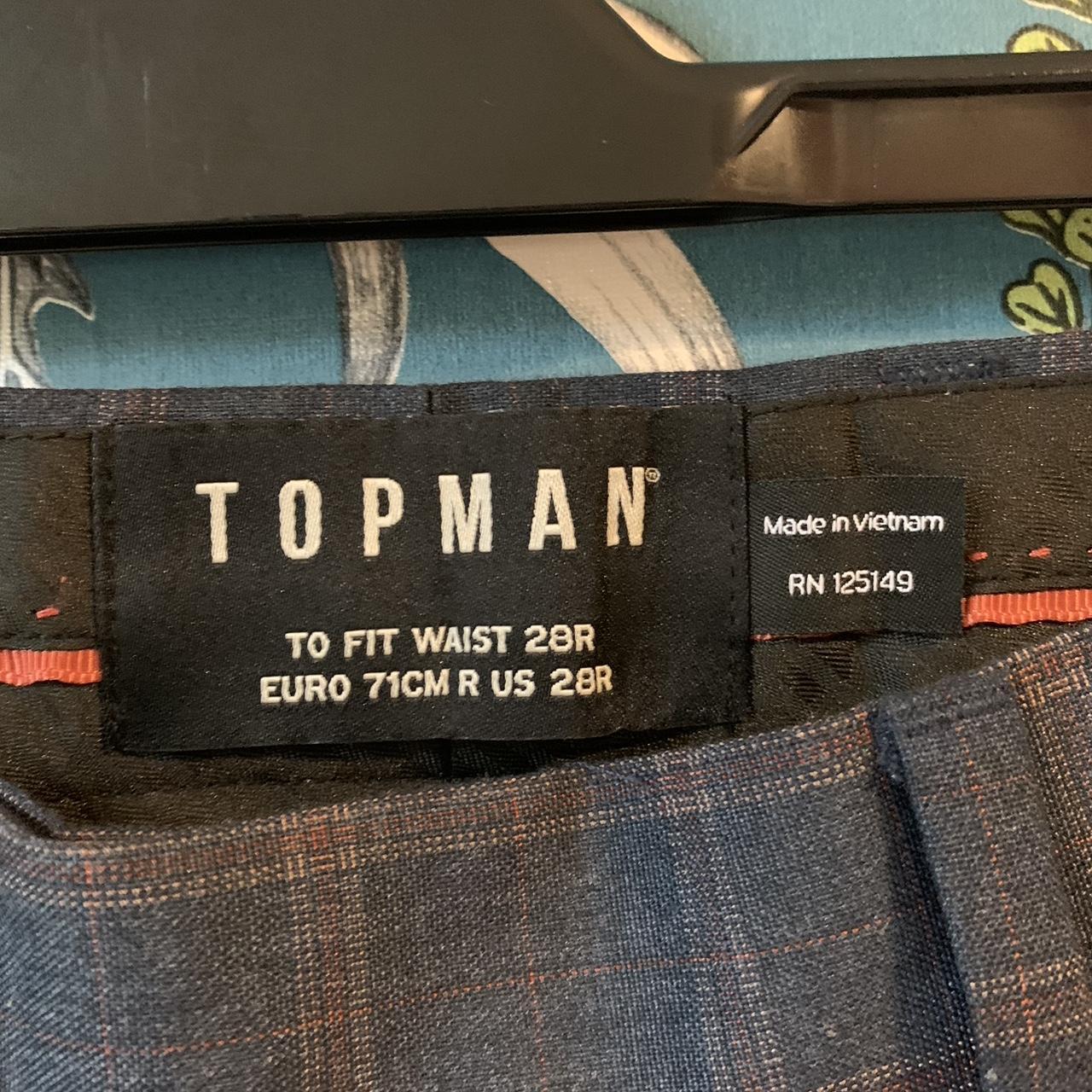 Topman men's checked suit - has only been worn a... - Depop