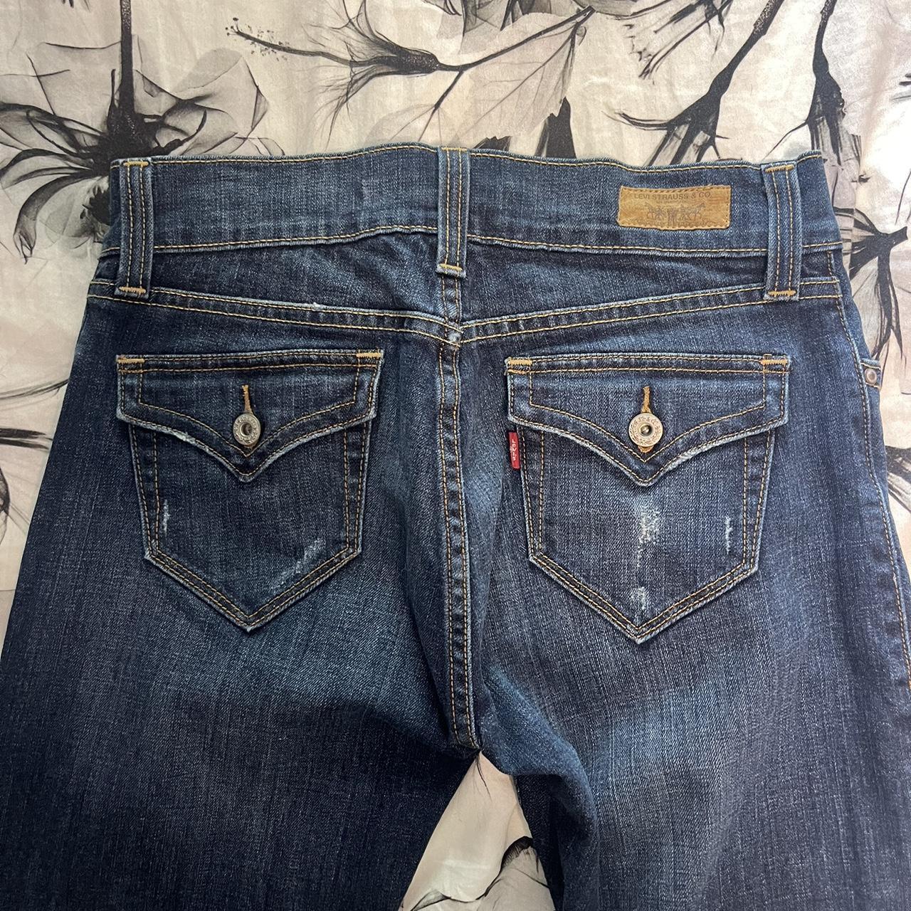 cute levis 542 darkwash pencil jeans with pocket. Depop