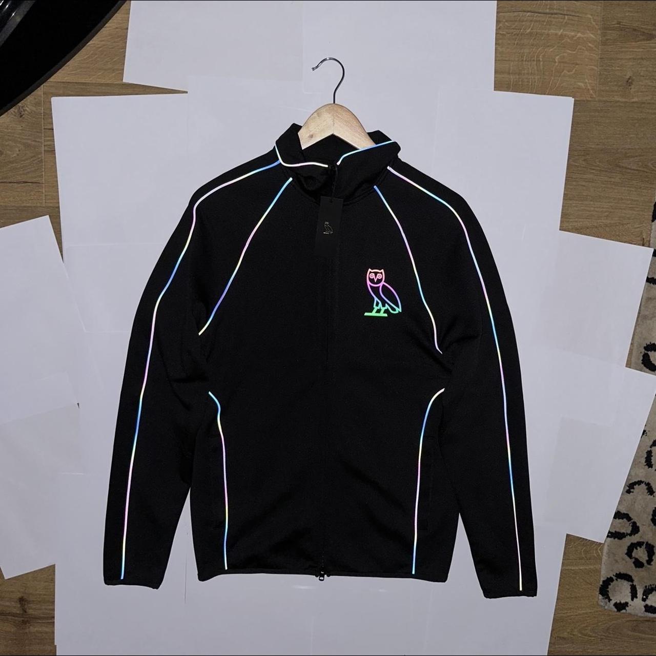 OVO REFLECTIVE PIPING JACKET IN BLACK SIZE XS Brand... - Depop