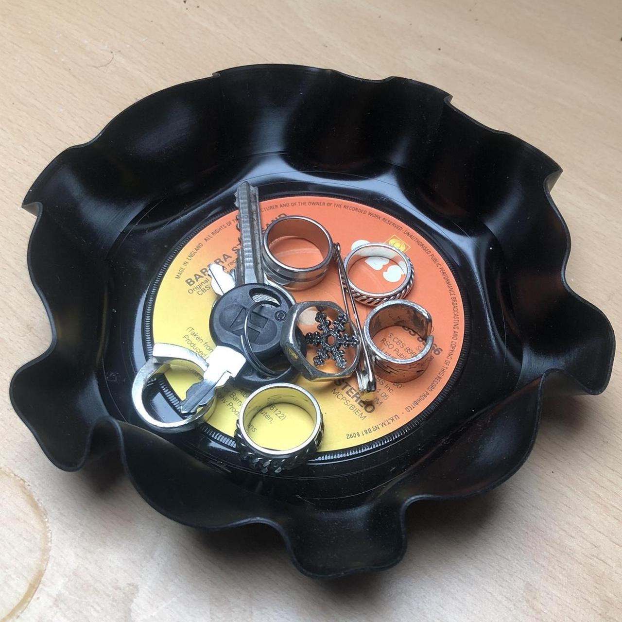 SUNRISE VINYL TRAY Handmade vinyl ring tray/dish... - Depop