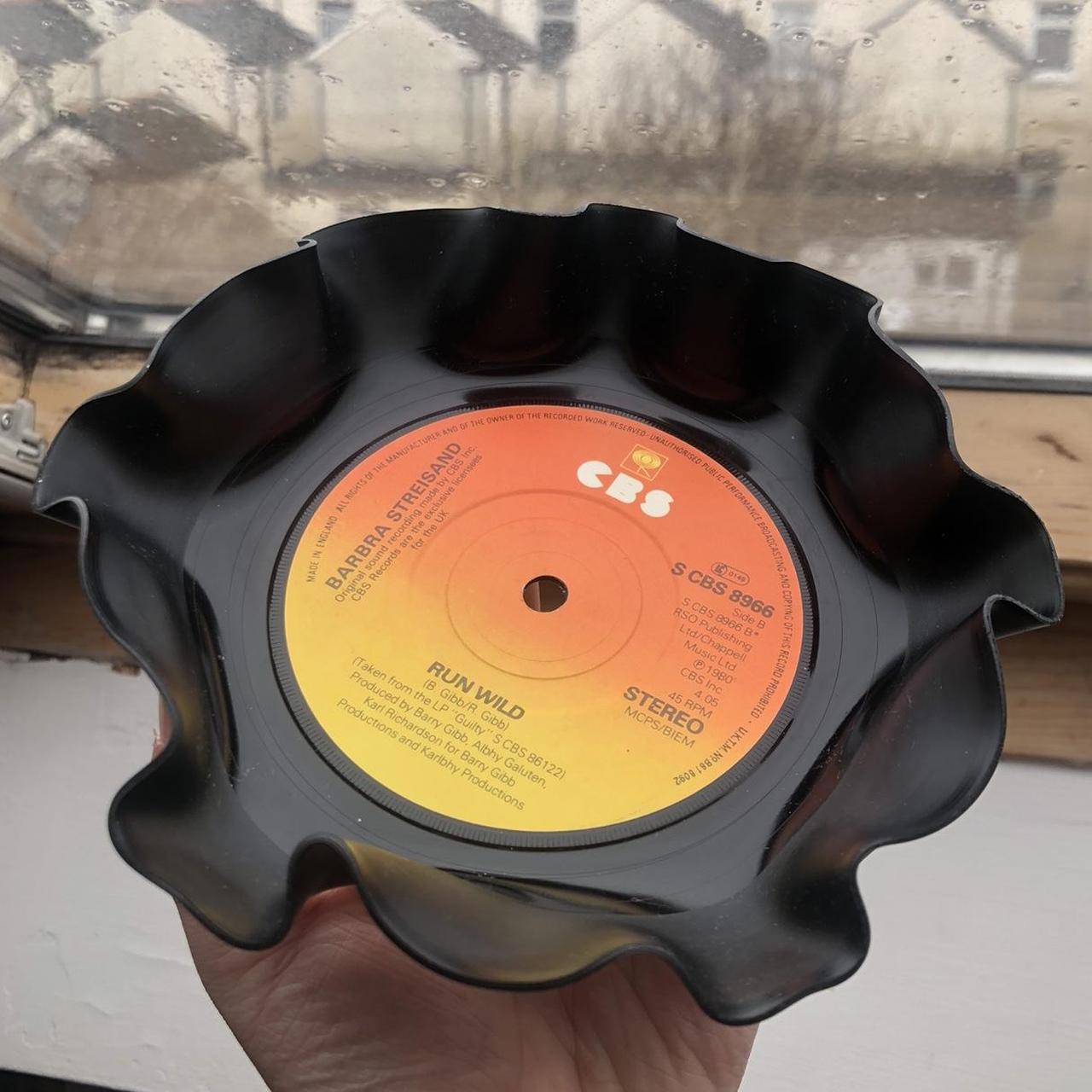 SUNRISE VINYL TRAY Handmade vinyl ring tray/dish... - Depop