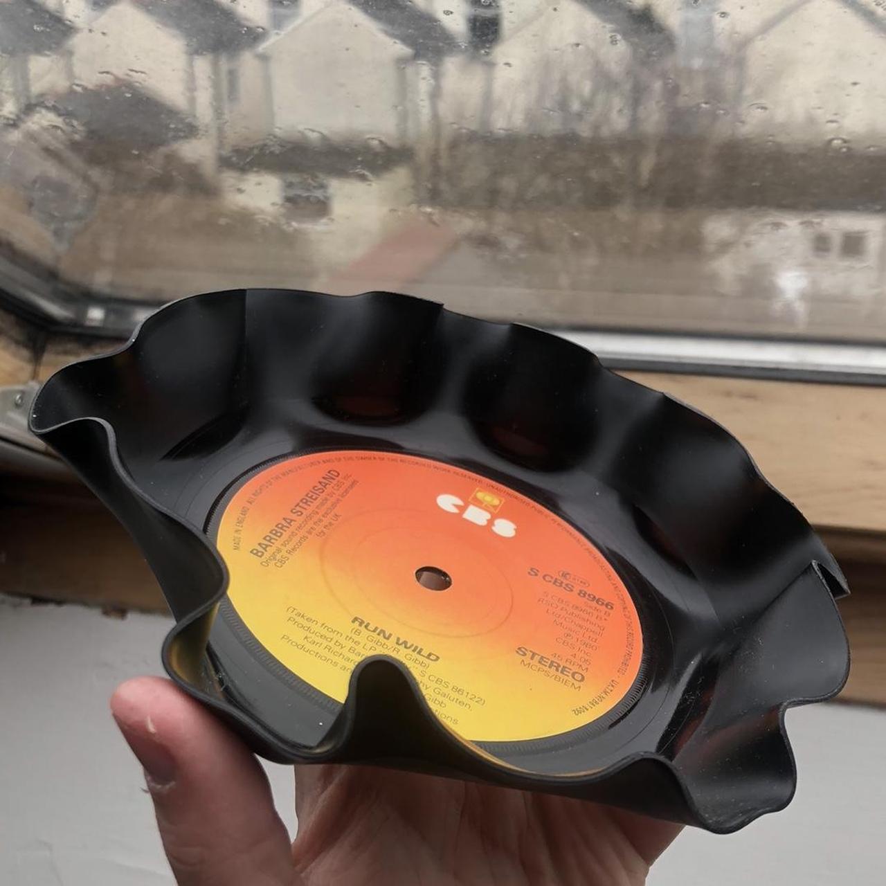 SUNRISE VINYL TRAY Handmade vinyl ring tray/dish... - Depop