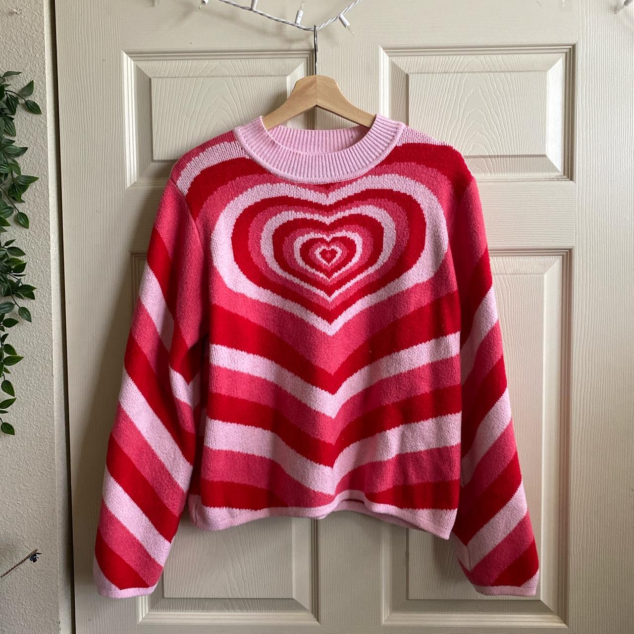 Cider Curve Heart Wave Sweater | Size XXL Reminds... - Depop