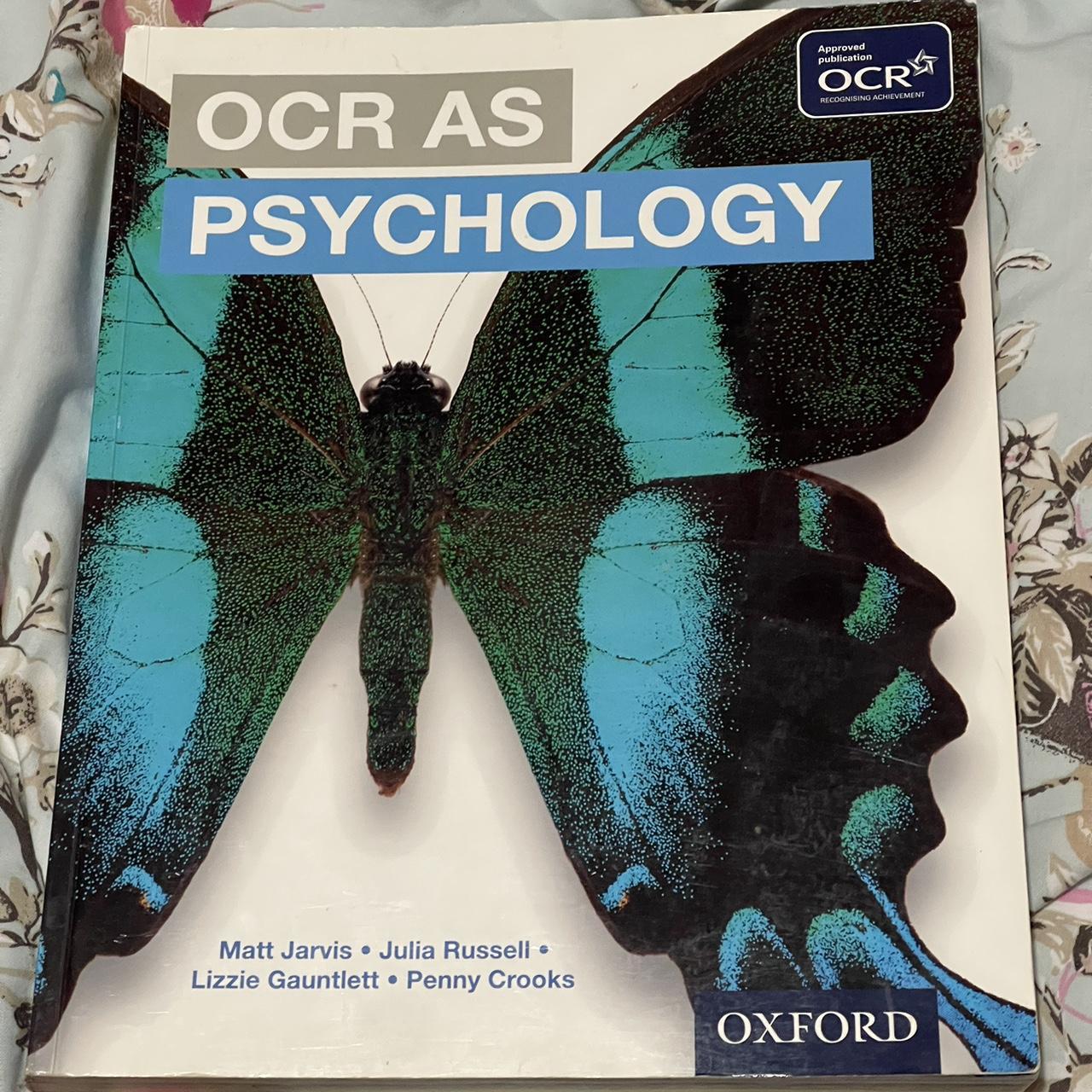 OCR AS PSYCHOLOGY BOOK Revision psychology guidance... - Depop