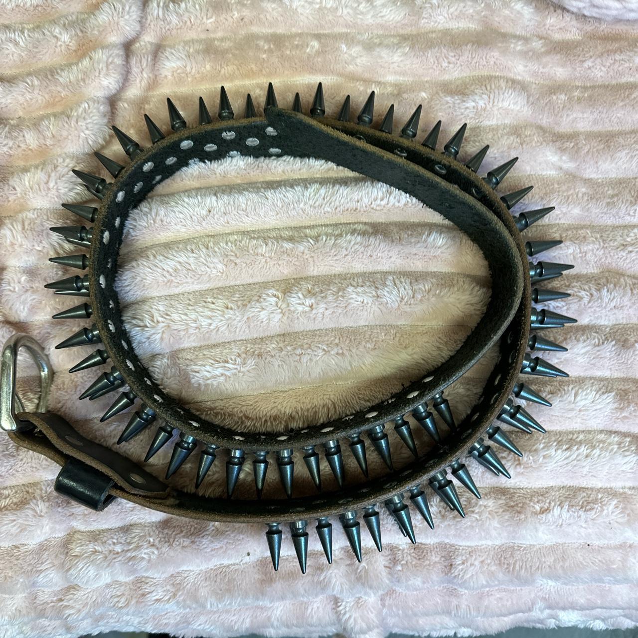 48” gun metal spiked belt. #postapocalyptic #madmax... - Depop
