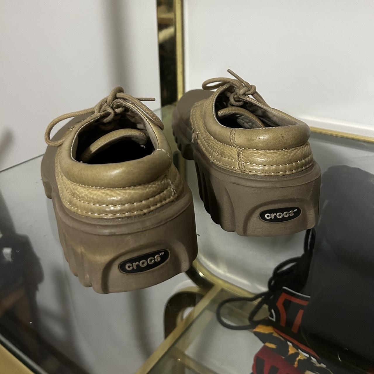 Rare Vintage Tan Colored Crocs In good condition!... - Depop