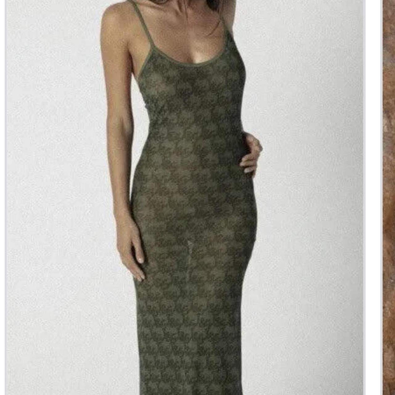 Jagger and Stone Green Sheer maxi dress NWT... - Depop