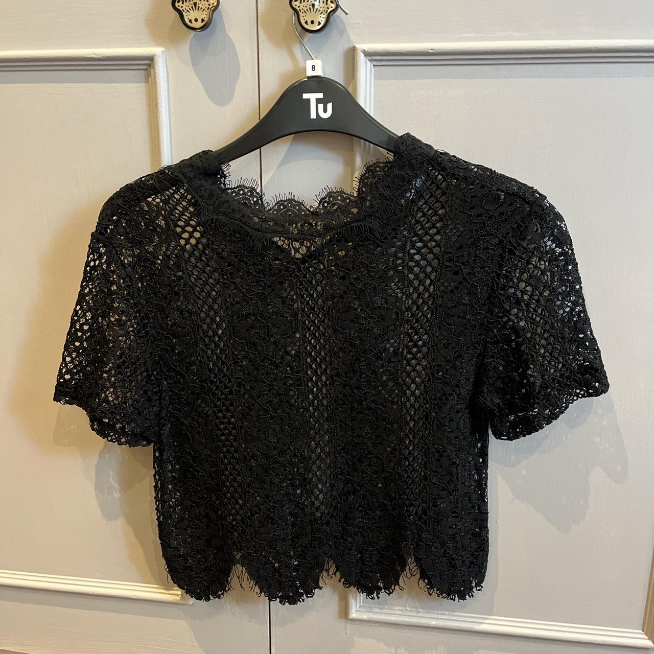 Zara lace crop top - Depop