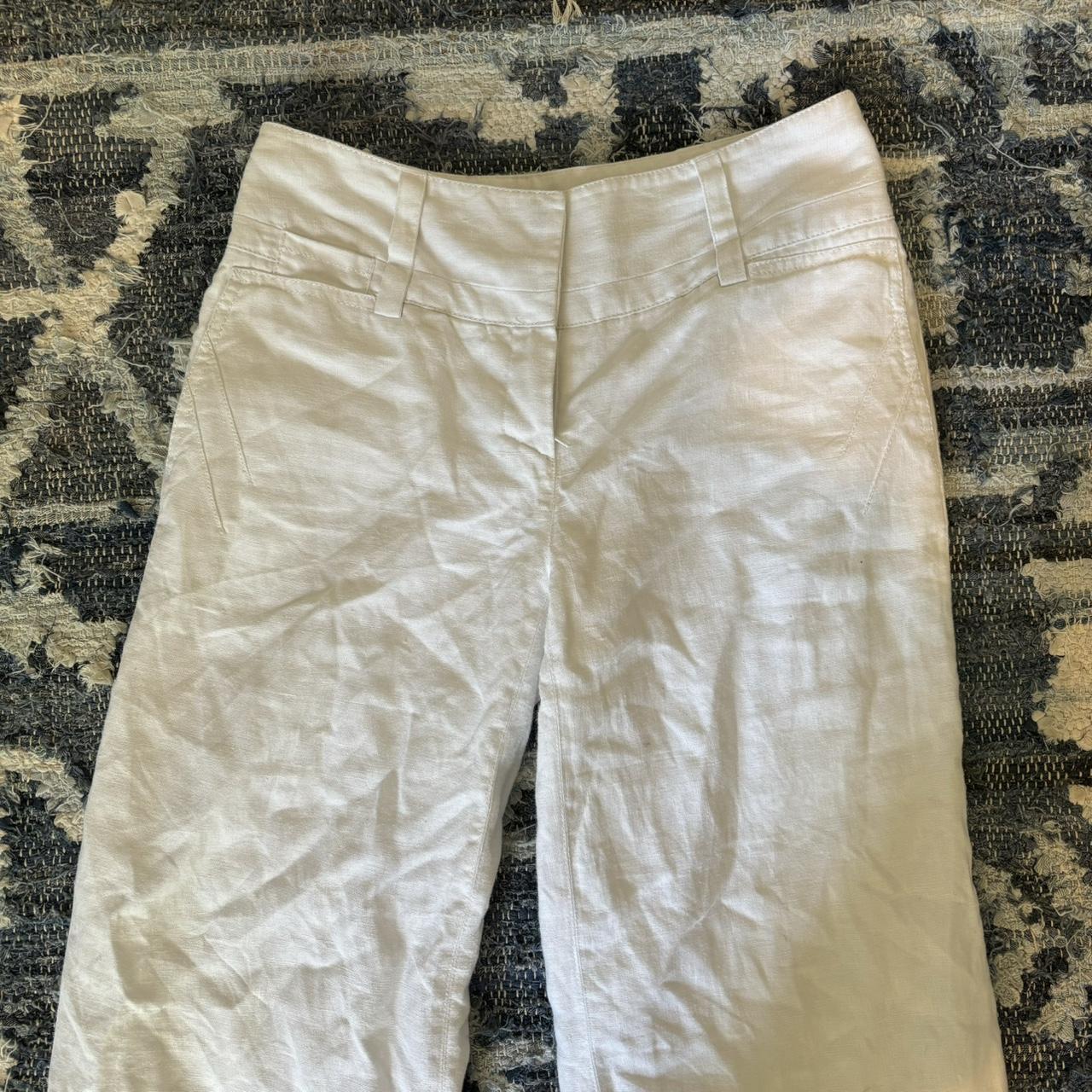 Low rise linen pants Thick pant, not see... - Depop