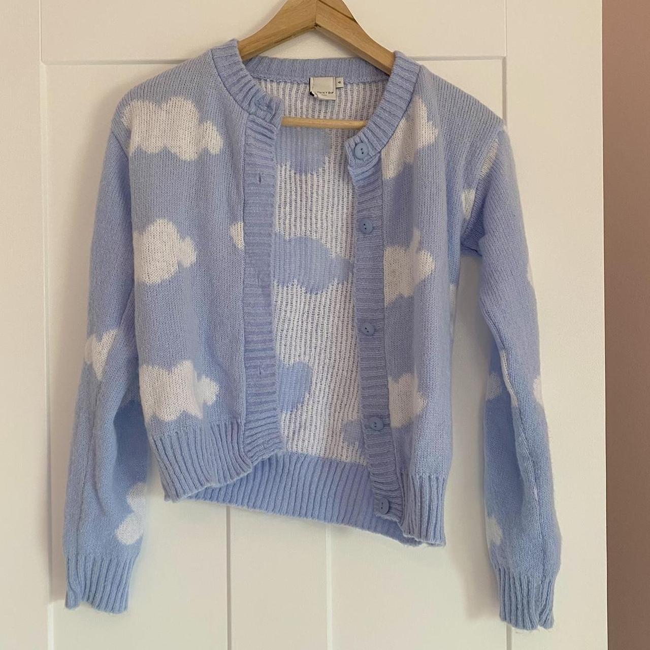 SKINNYDIP BLUE CLOUD CARDIGAN - soo cute and comfy -... - Depop