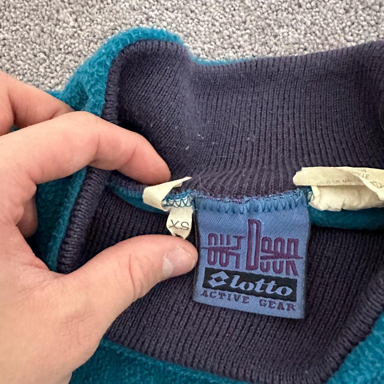 Vintage 90s Lotto retro embroidered sweatshirt -... - Depop