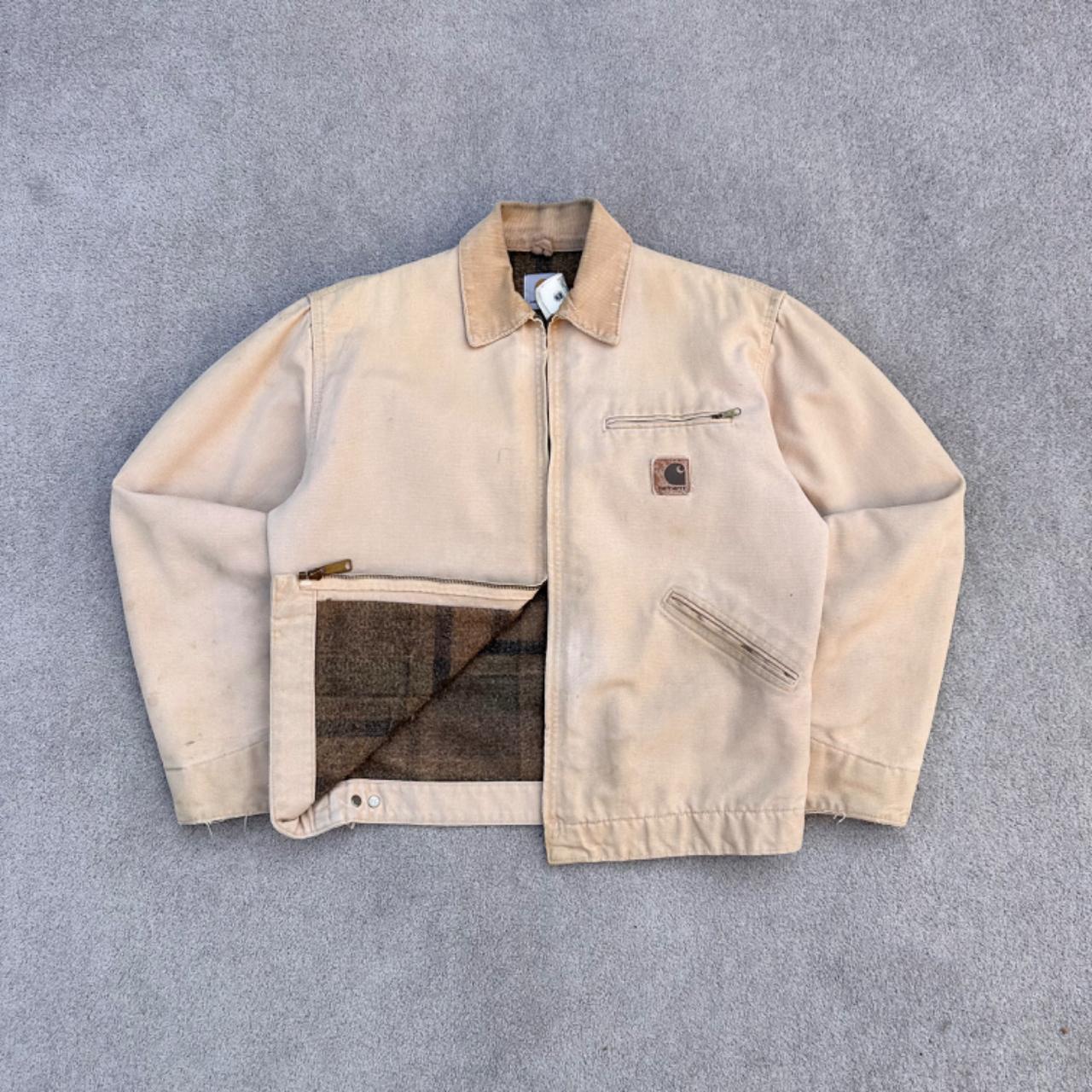 RARE vintage 90s Carhartt Detroit J43 WET boxy fit... | Depop