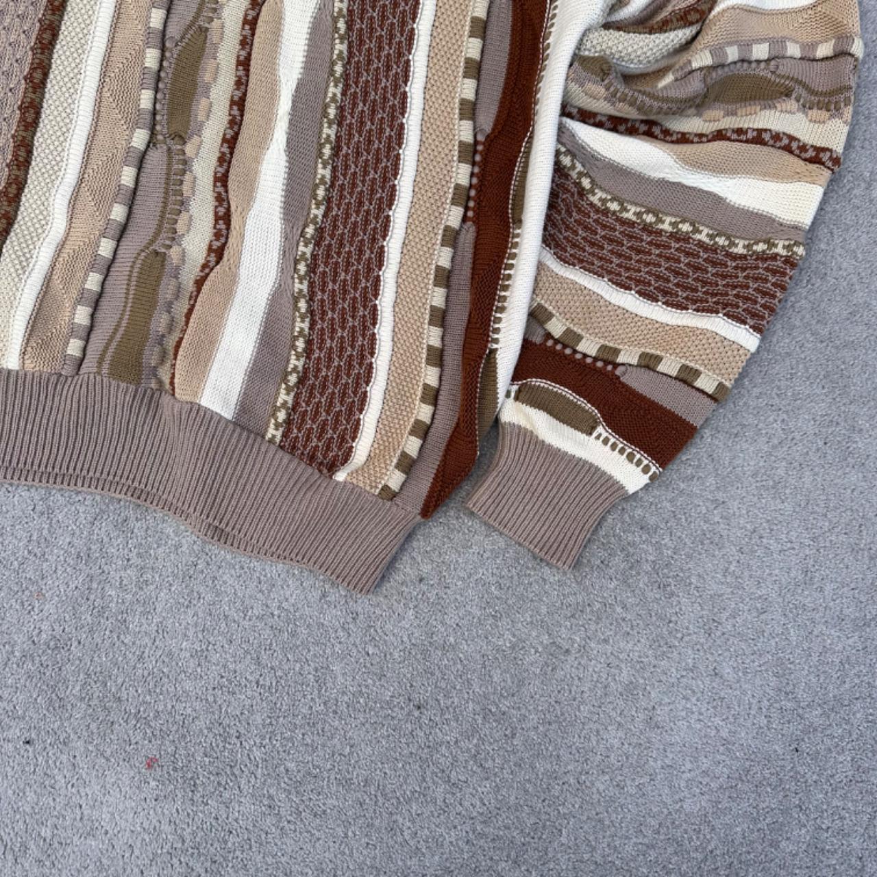 Vintage 90s retro Coogi style abstract pattern... | Depop