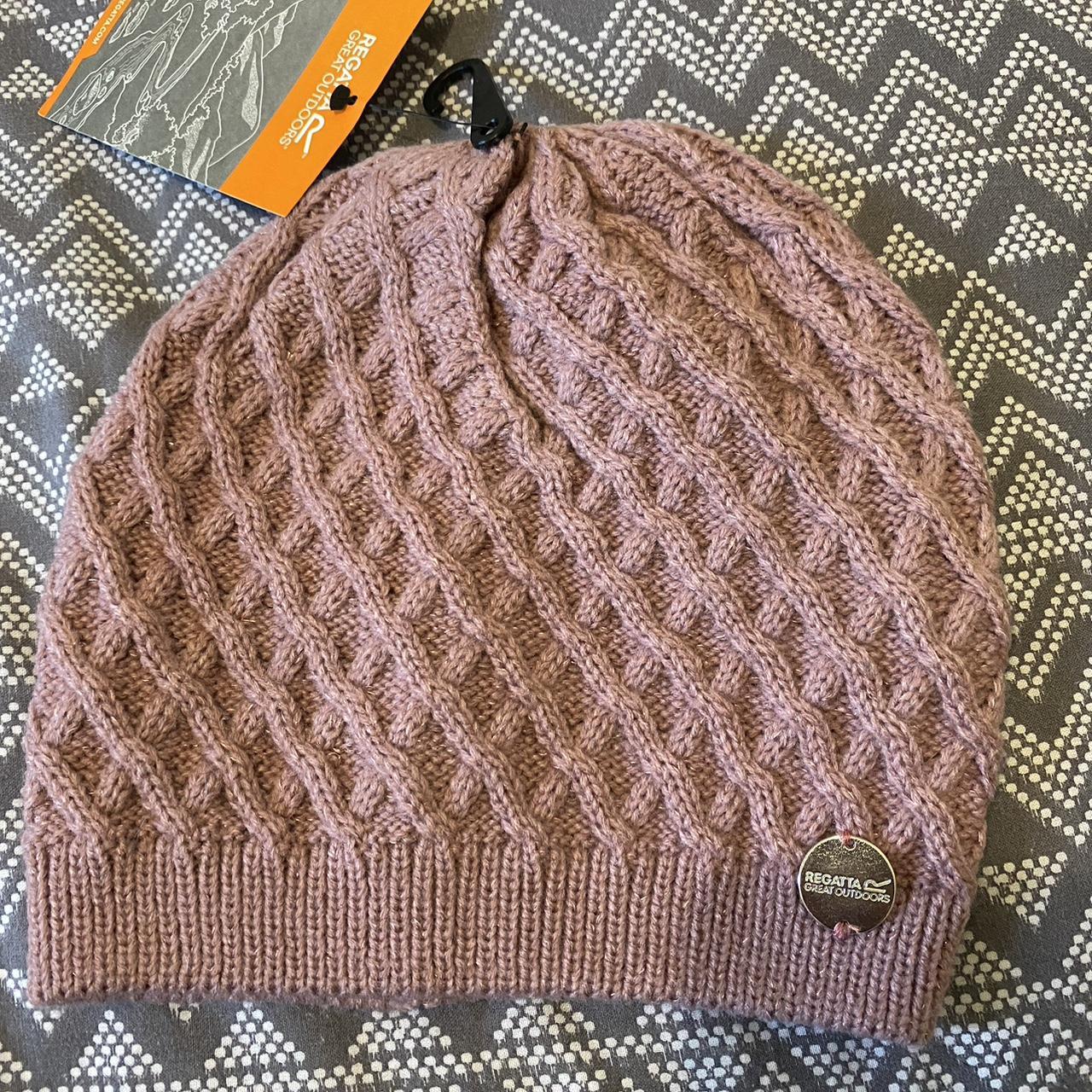 REGATTA PINK WOOLLY HAT super soft dusty pink woolly... - Depop