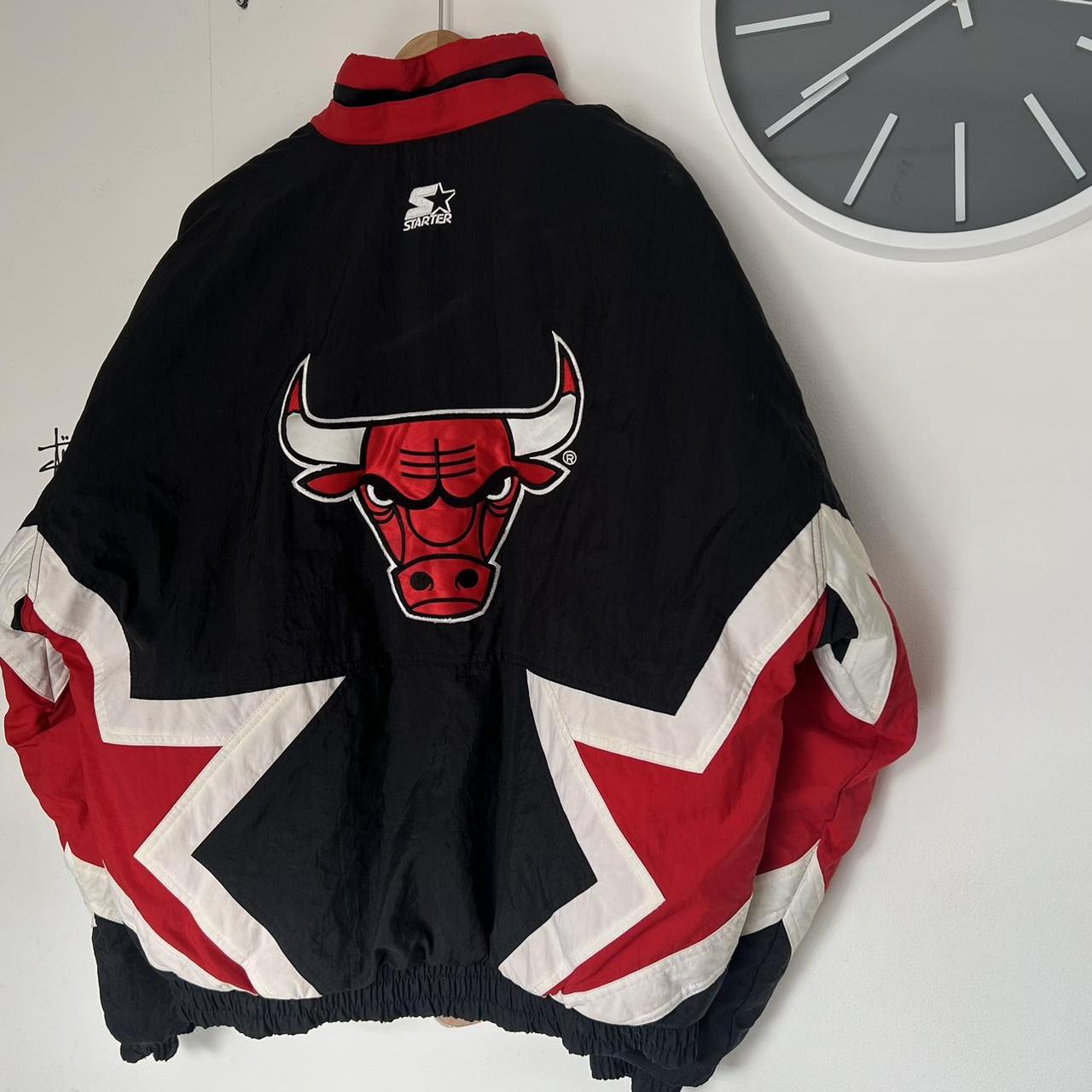 Rare 90s Vintage nba bulls puffer jacket Very good... - Depop