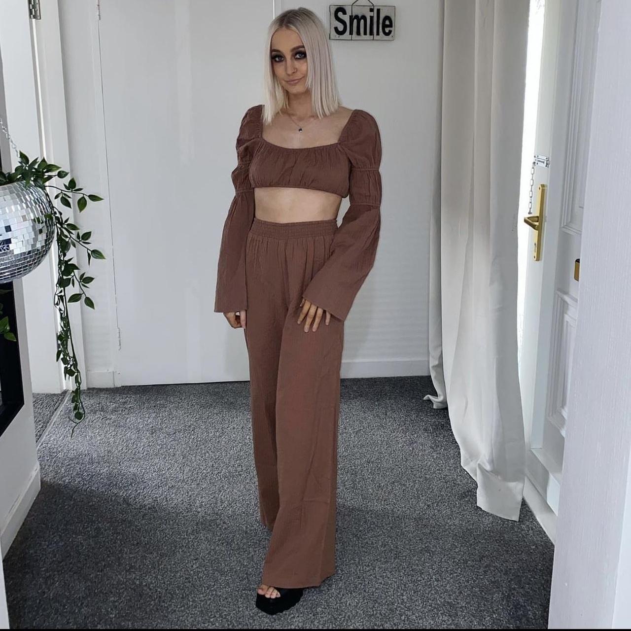 Asos two piece set Trousers - size 4 Top - size 6 - Depop