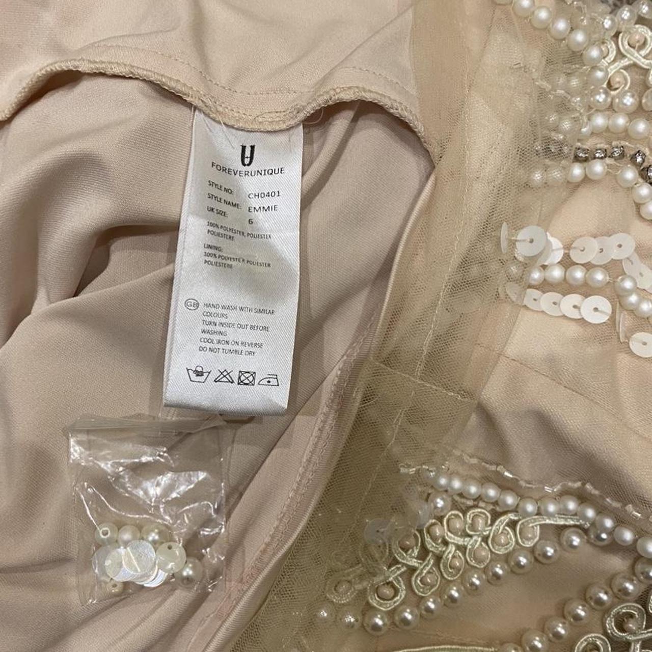 Forever unique dress Pearl detail Worn once-... - Depop