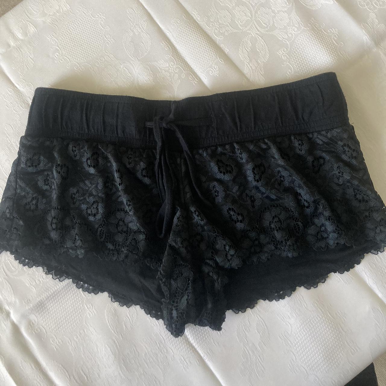 Sexy and cute black lace shorts🖤 Xs/s - Depop