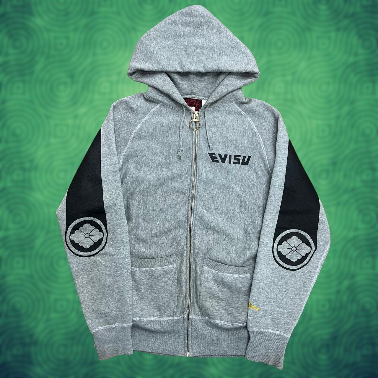 Evisu Mens zip up Daicock hoodie Mens size 38 on... - Depop