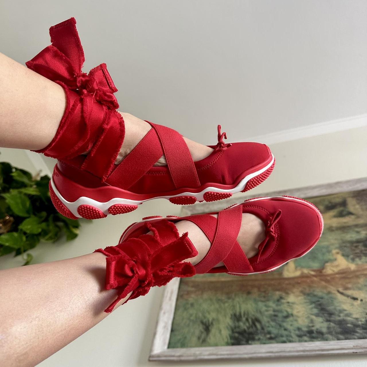 New🌟 RED Valentino Garavani ballet sneakers 💝🎀🫧💋 A... - Depop