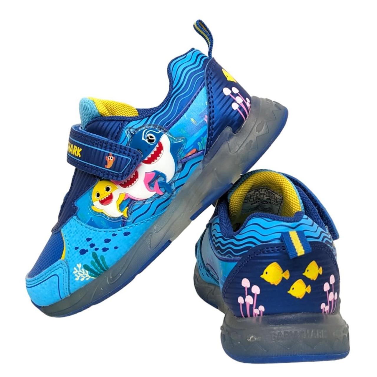 Baby Shark Light Up Sneakers - Very good... - Depop