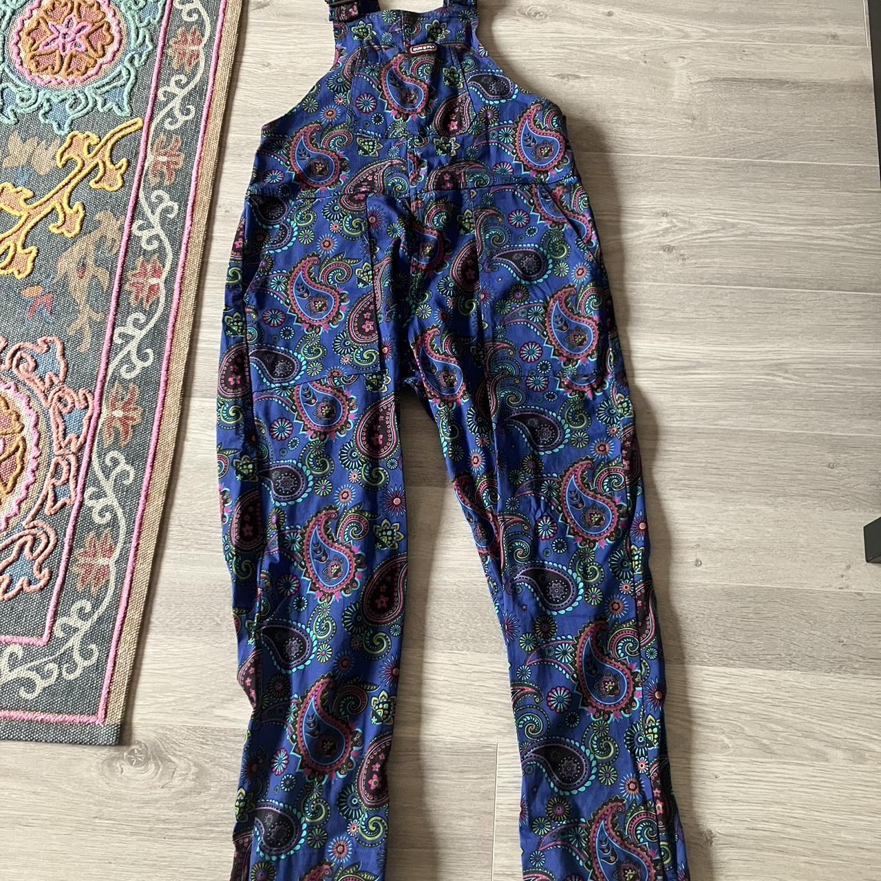 Run and Fly paisley dungarees size XXS. Great... - Depop