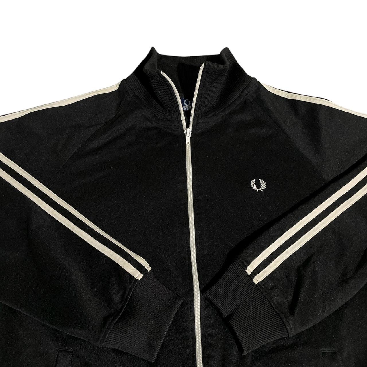Vintage Fred Perry Full Zip Black Track... - Depop