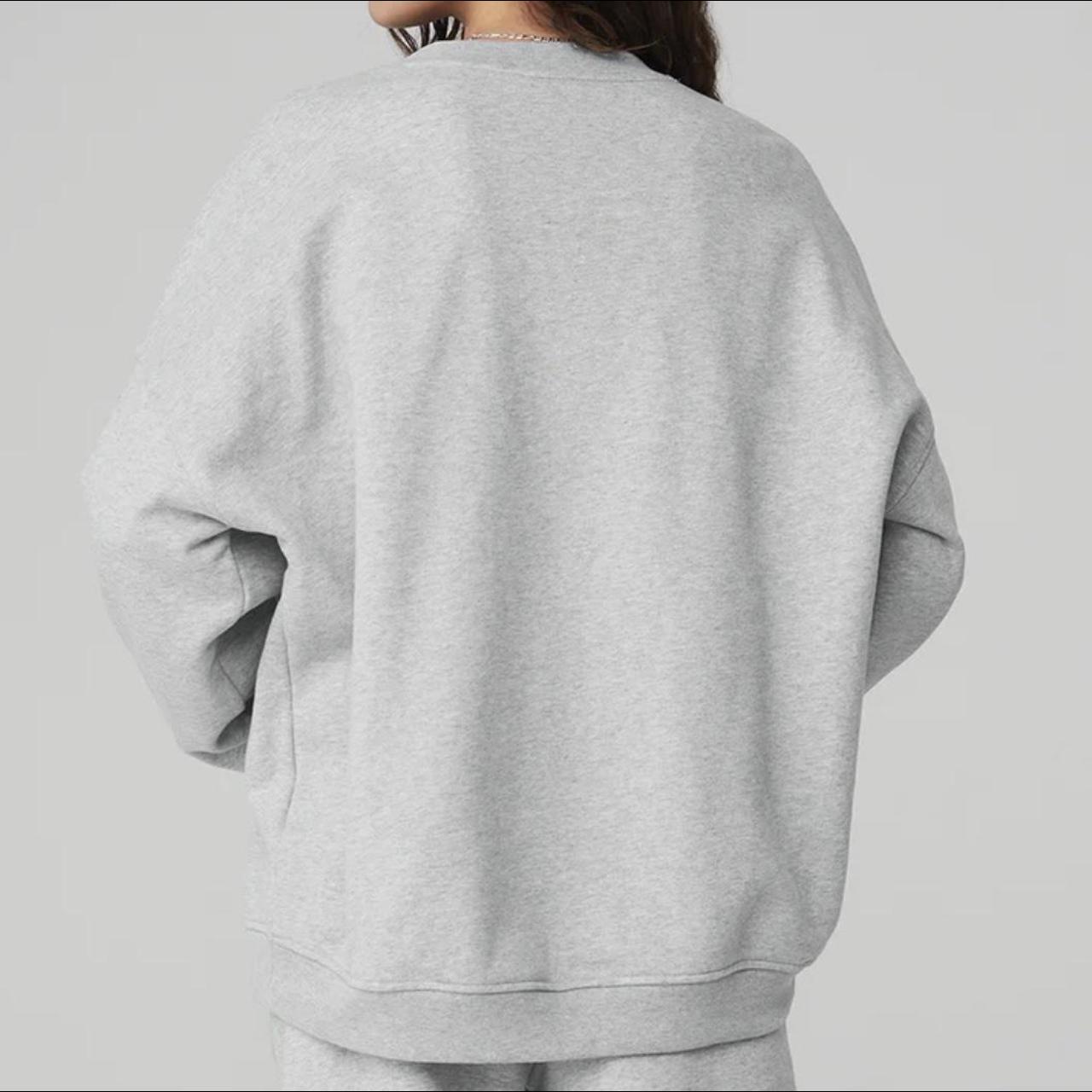 Alo Yoga Renown Heavy Weight Crew Neck Pullover in... - Depop