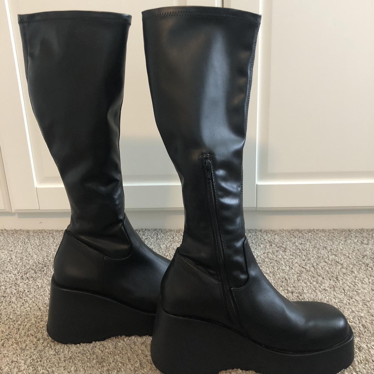Steve Madden Duke30 Platform Boots Size 9 in... - Depop