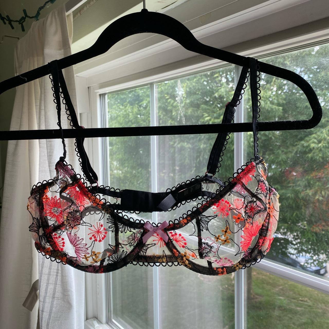 For love and lemons embroidered bra. Super cute but... - Depop