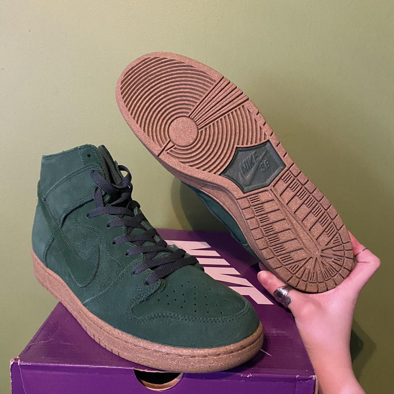 Nike SB Dunk High Pro Decon Gorge Green - Black Like... | Depop