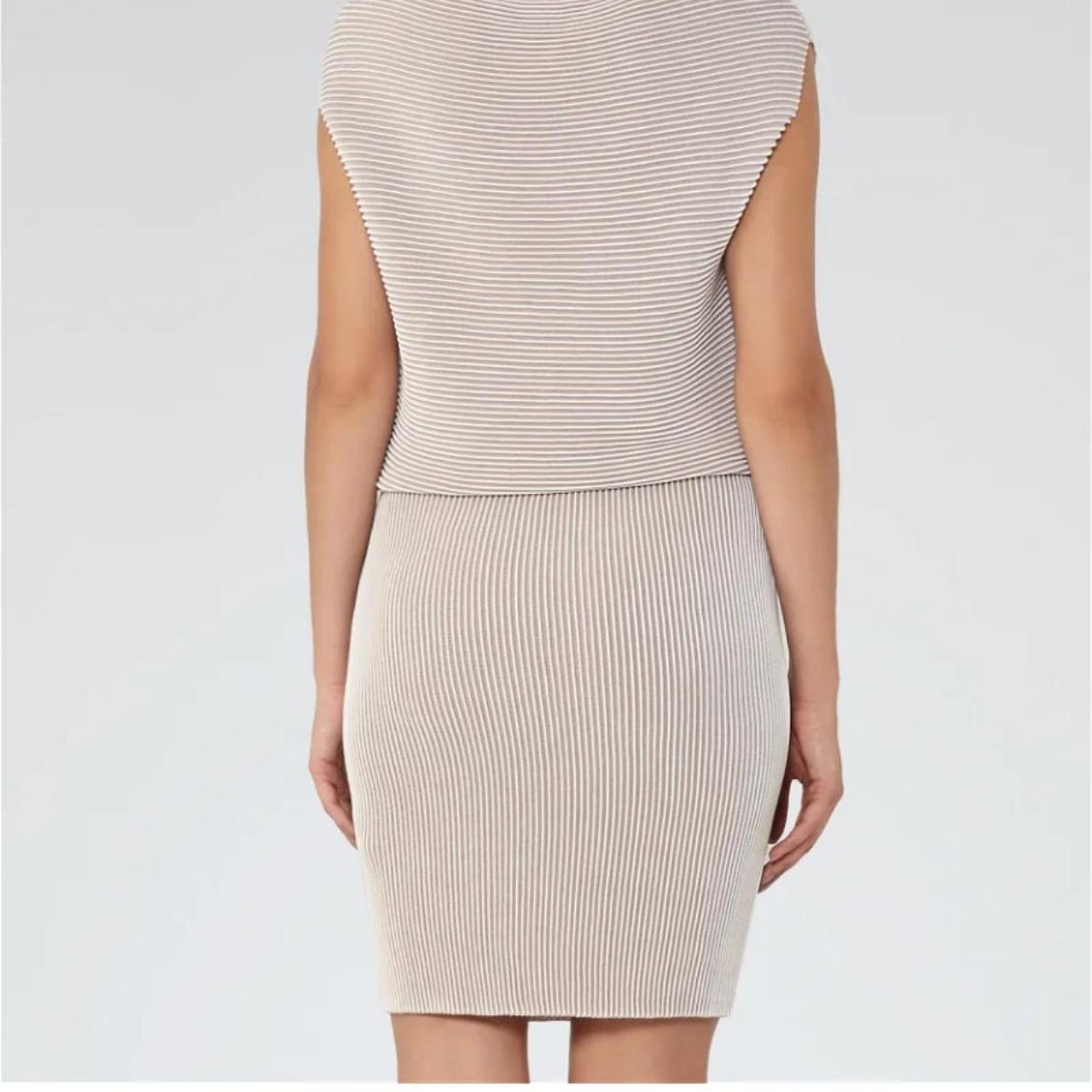 REISS Simone ripple stitch dress 👗 Rrp £135 Size 4... - Depop
