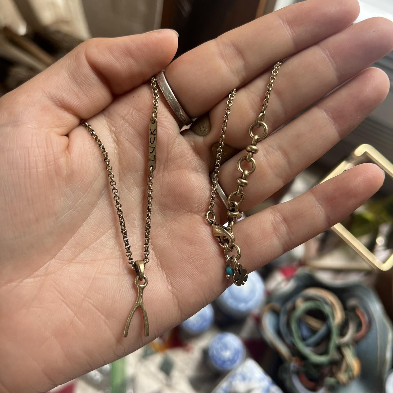 Lucky Gold Chain 🍀 Pretty Gold plated chain with a... - Depop