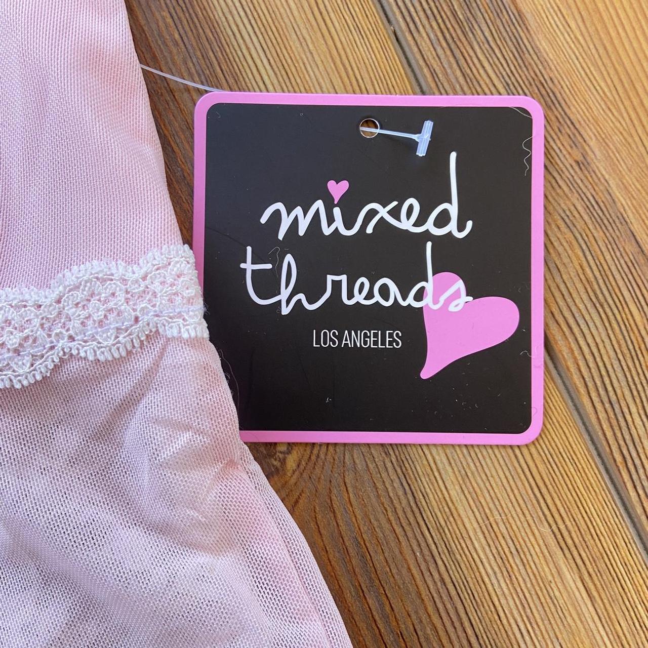 Mixed threads short sleeve shirt with lace... | Depop