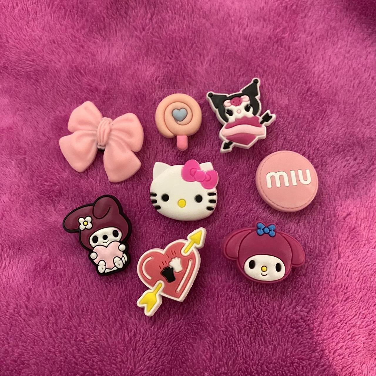 pink sanrio jibbitz bundle 💘 8pcs - Depop