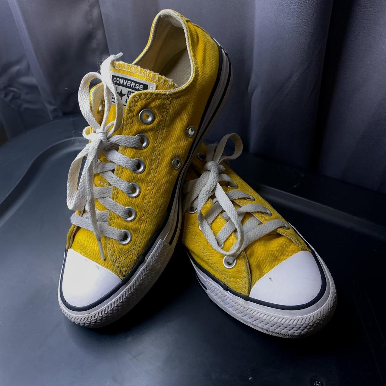 Yellow Low Top Converse Men's 5 Women's 7 #Converse... - Depop