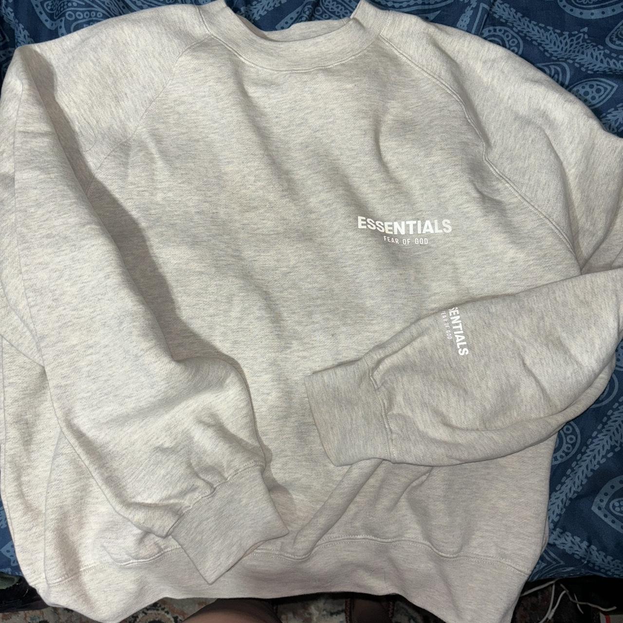 Small Fear of God Essentials sweatshirt. Worn... - Depop