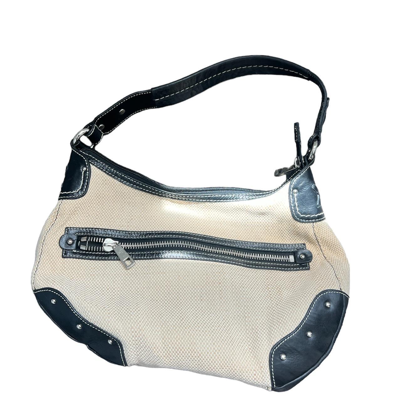 Amazing vintage two tone shoulder purse. Width is... - Depop