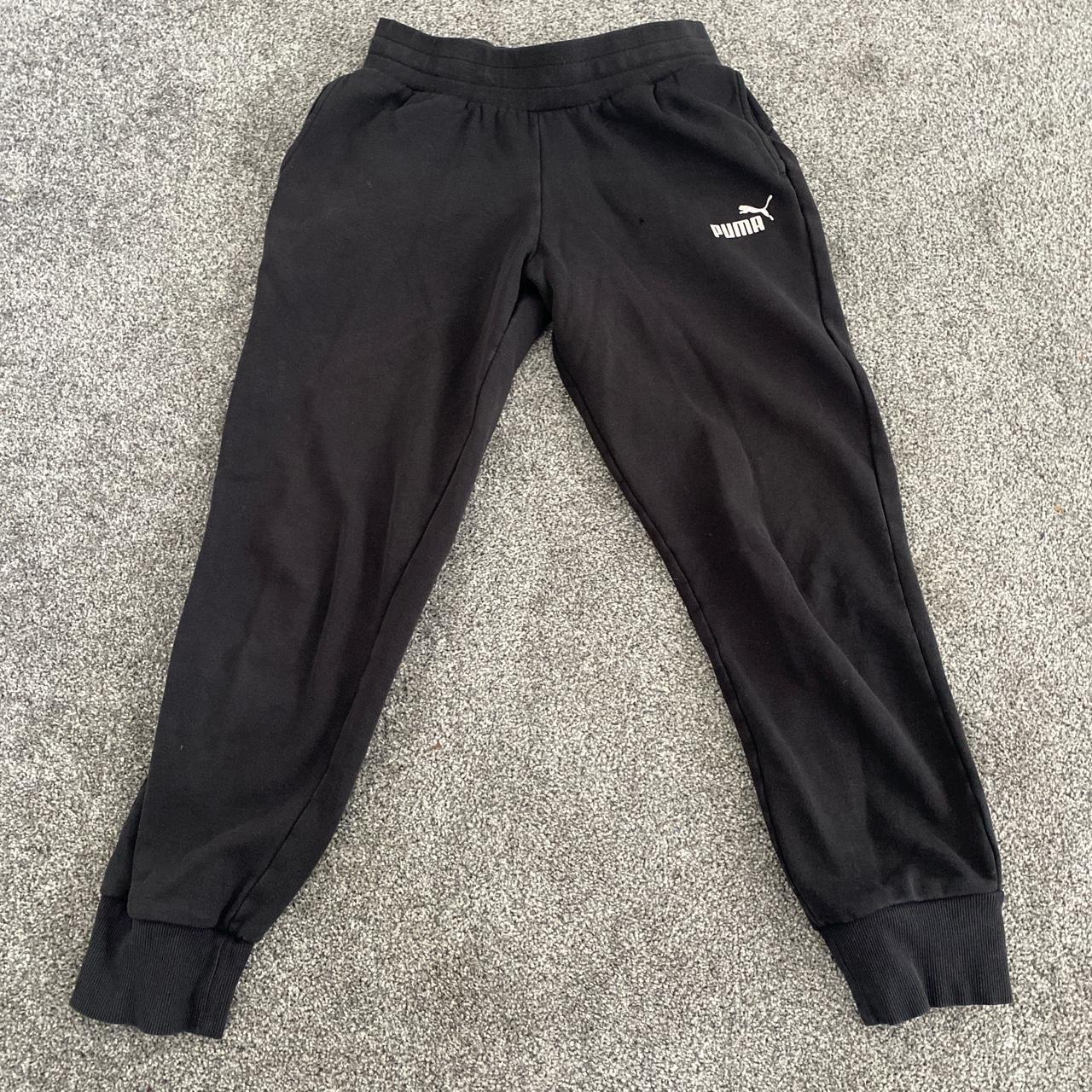 Puma sweatpants Tiny hole by puma logo, shown in photo - Depop