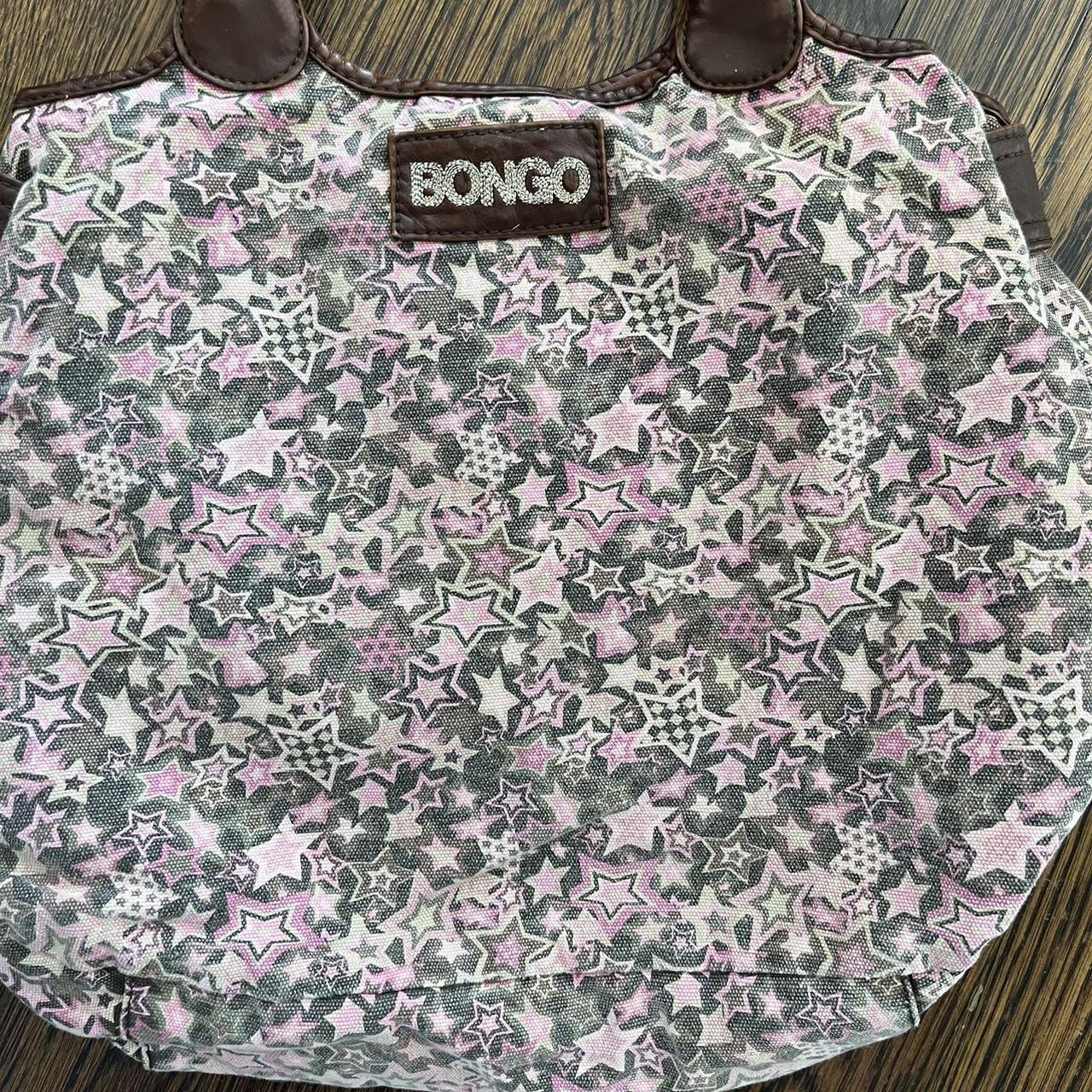 Cutest BONGO pink and green star shoulder bag inside... - Depop