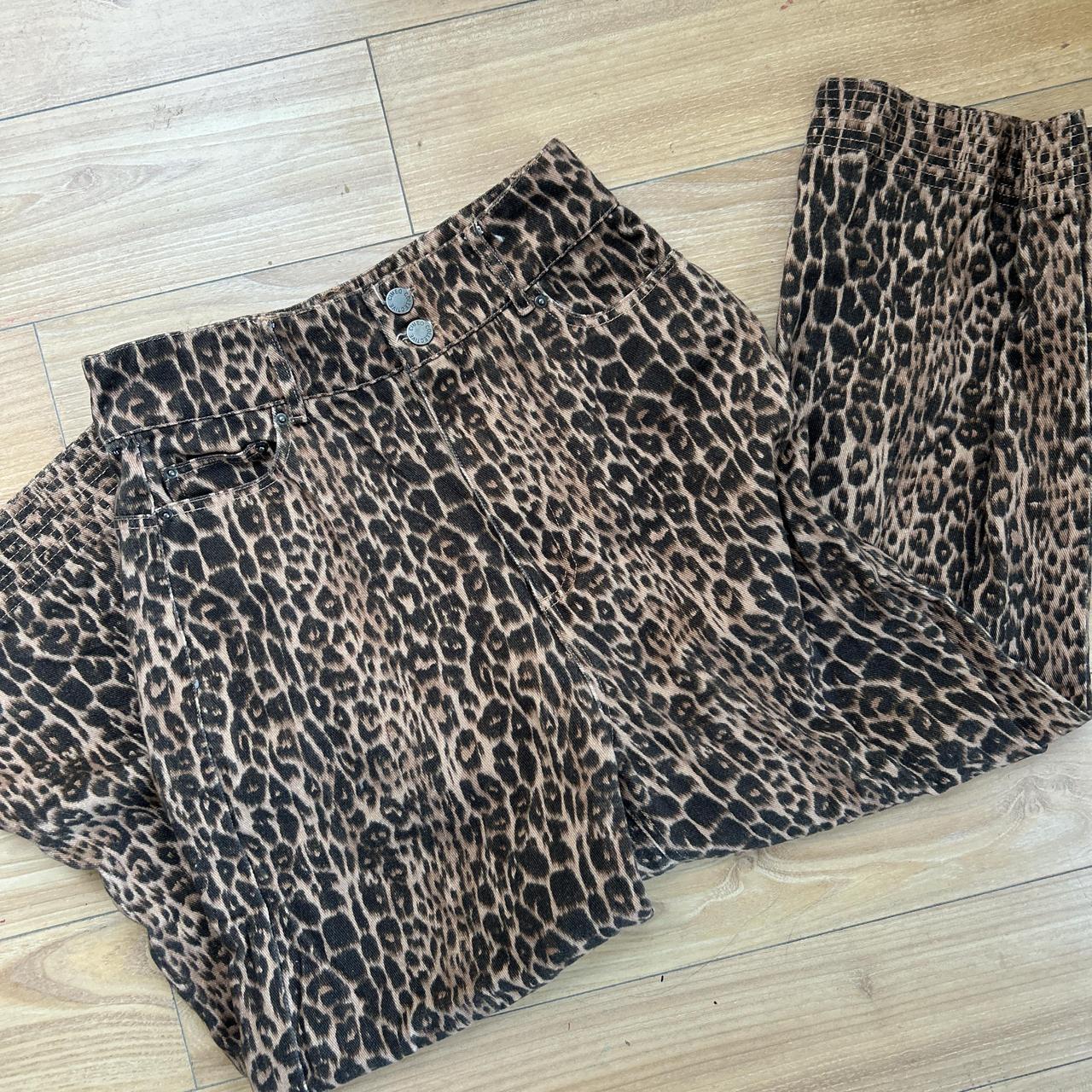 CMEO collective leopard print jeans Size M - Depop