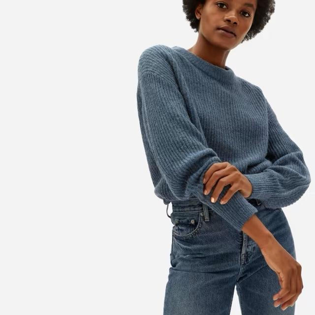 EVERLANE ALPACA CREW SWEATER retails for $118 Size... - Depop