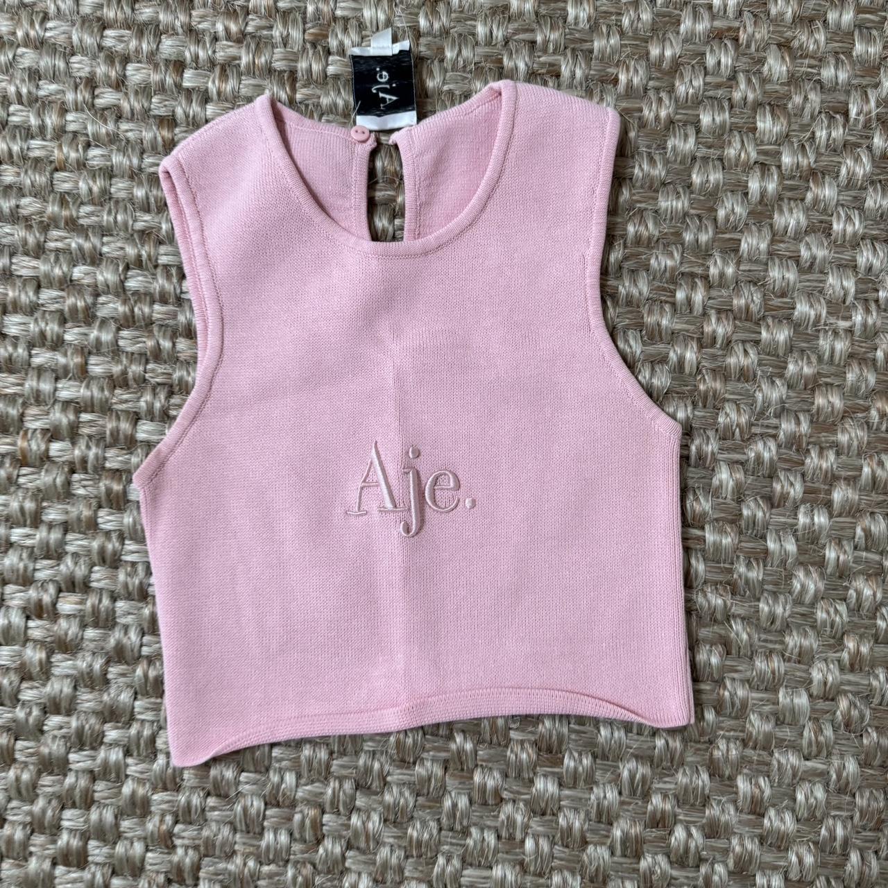 Aje pink crop top - size XXS Very flattering and... - Depop