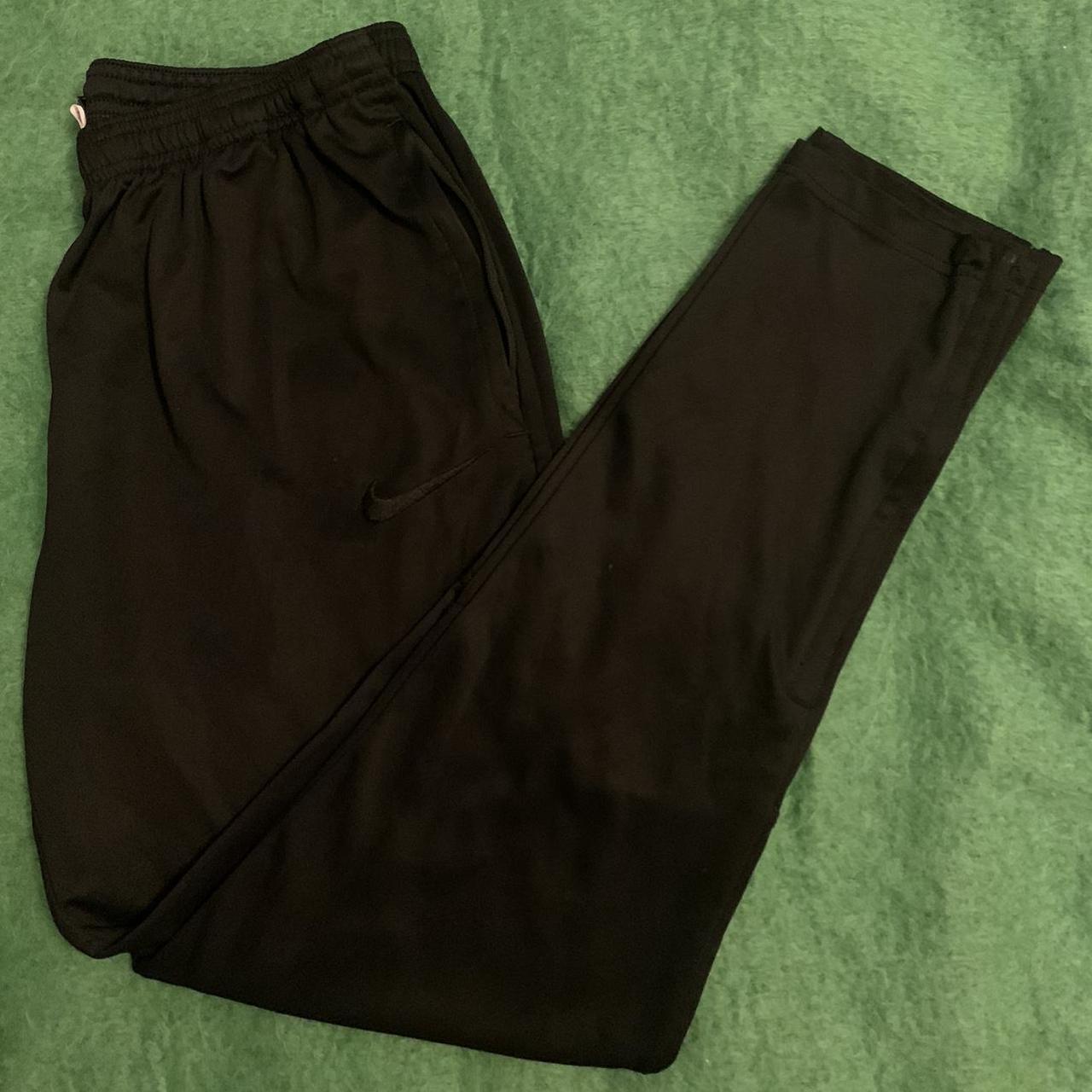 nike black sports trackies. size mens medium. really... - Depop