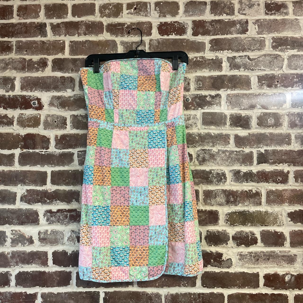 Perfect summer dress! This vineyard vines patchwork... - Depop