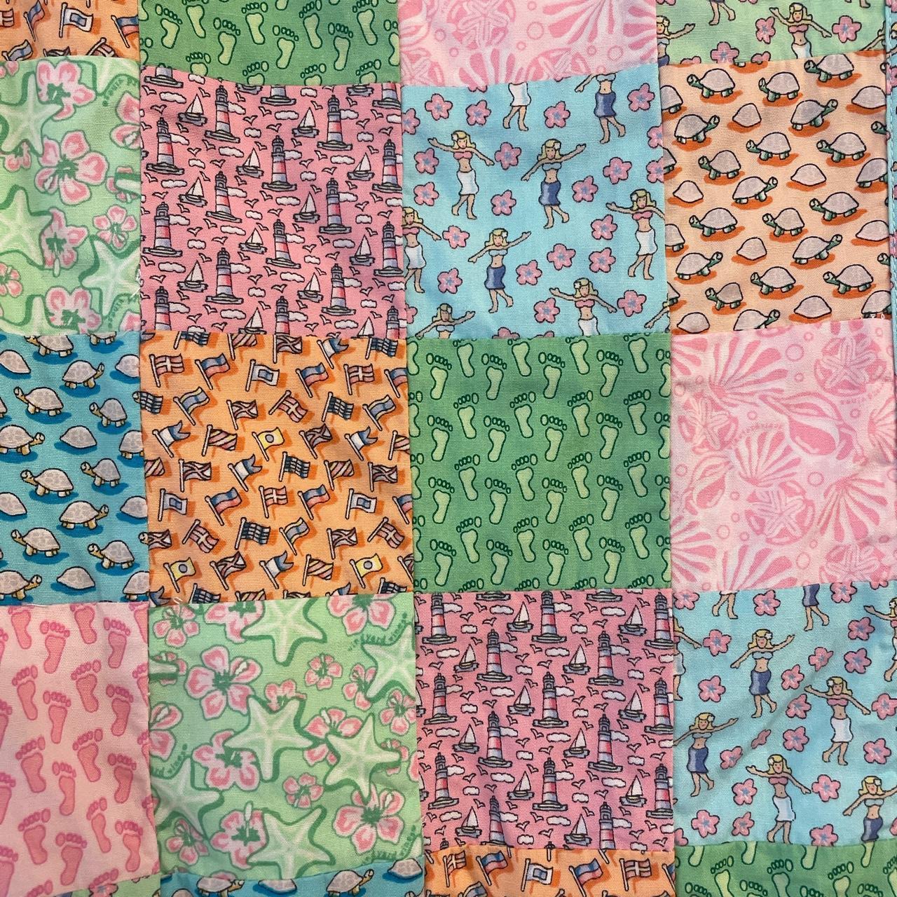 Perfect summer dress! This vineyard vines patchwork... - Depop