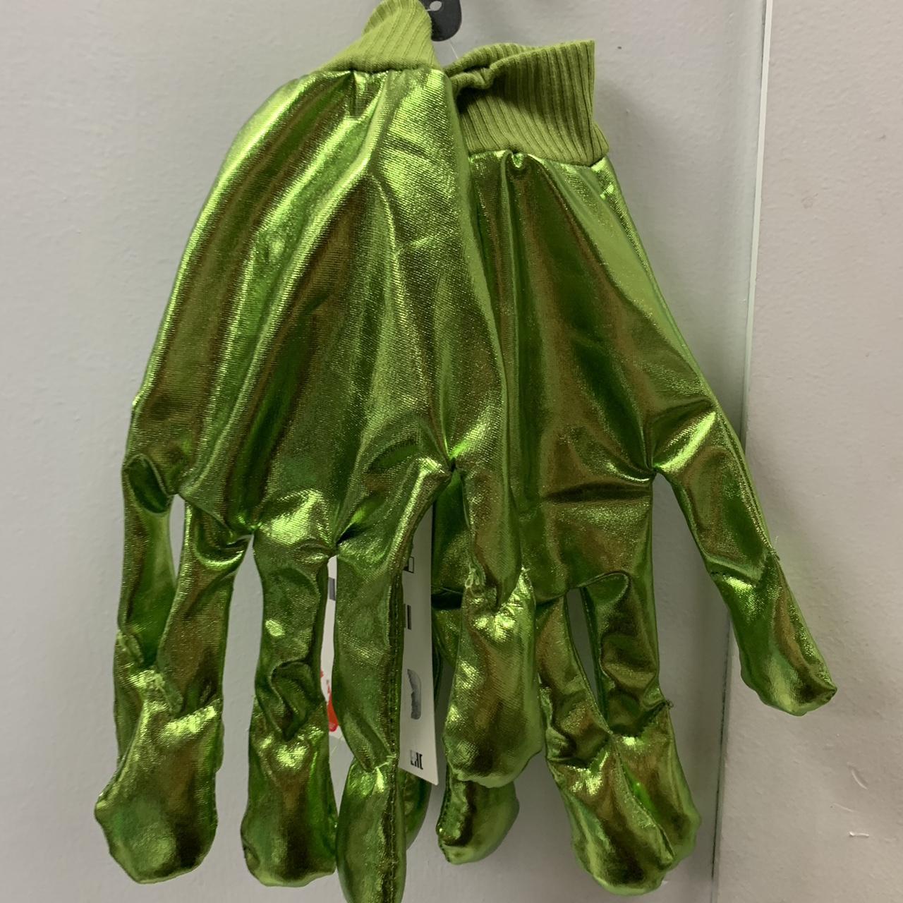 ZARA Green Alien gloves big finger tips Kids size... | Depop
