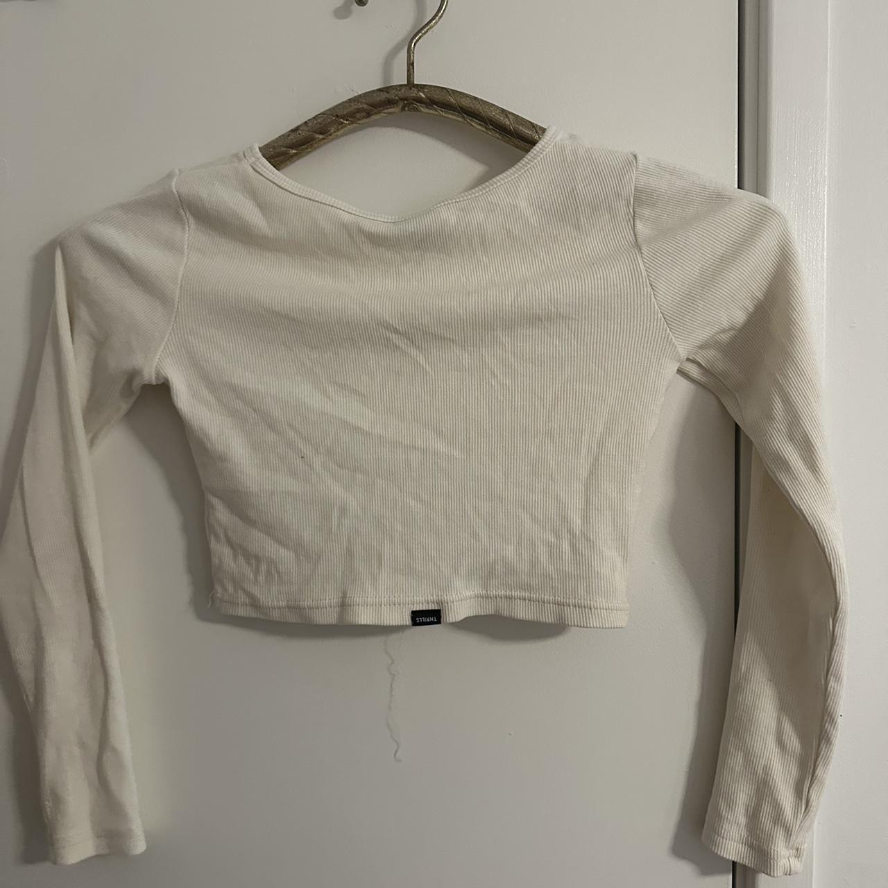Thrills cropped long sleeve top Worn a few times... - Depop