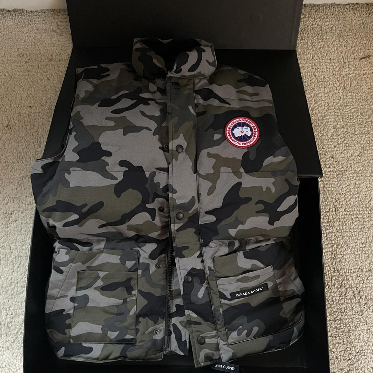 Canada Goose camo gilet - size small - RRP... - Depop