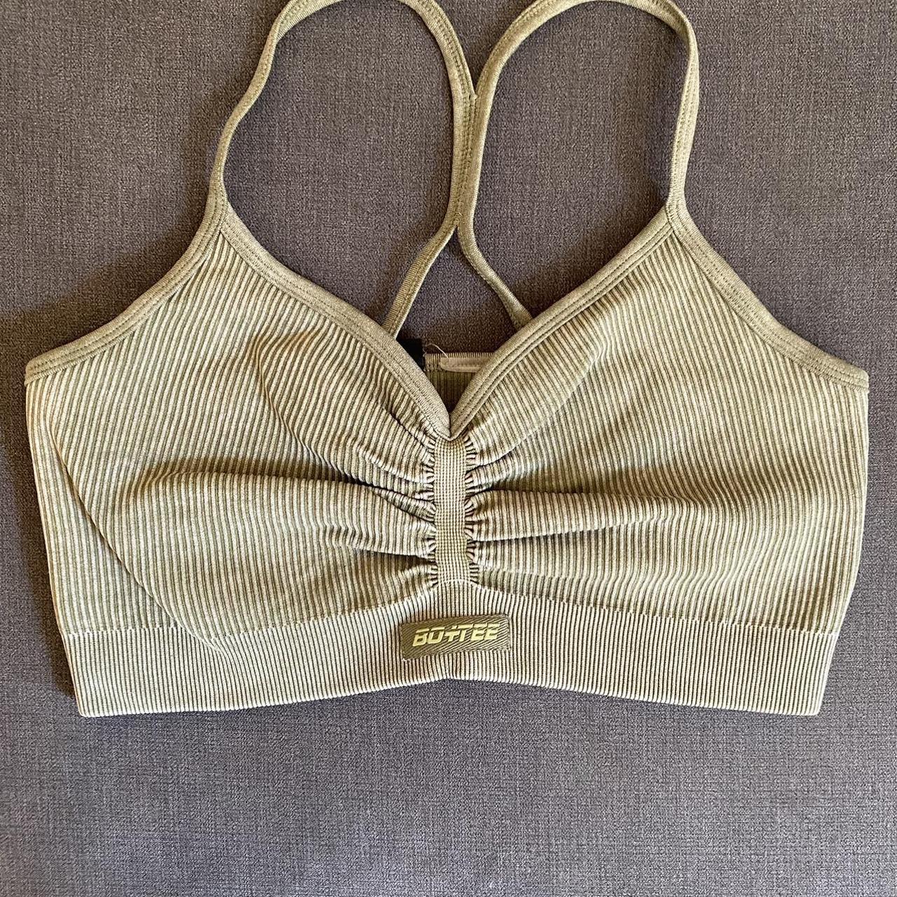 Small Olive Green Bo Tee Sports Bra Botee Depop